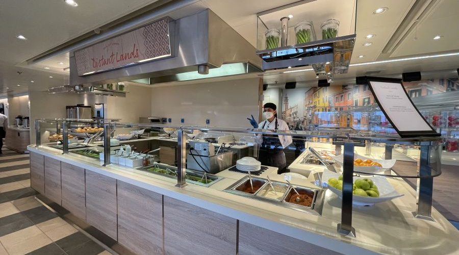 Fotoreportage cruiseschip Rotterdam: Restaurants en eetgelegenheden