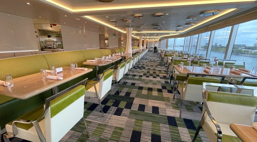 Fotoreportage cruiseschip Rotterdam: Restaurants en eetgelegenheden