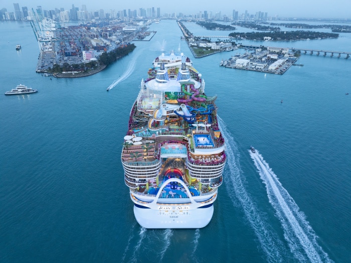 Icon of the Seas, ’s werelds grootste cruiseschip ter wereld, arriveert ...